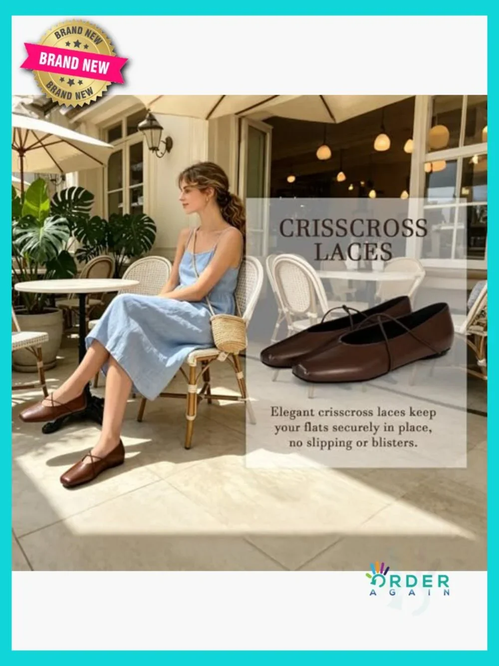 Shoes | Crisscross Square Toe Ballet Flats Comfortable Slip On Mary ...